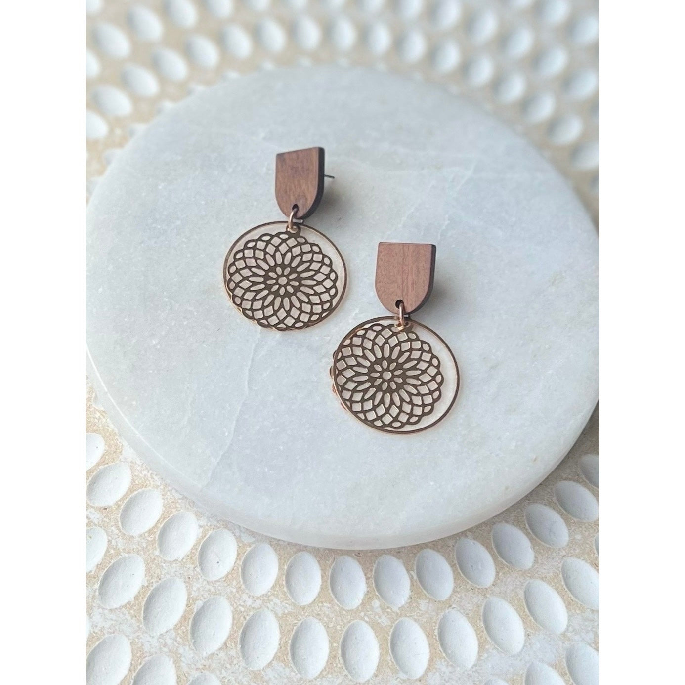 Mandala Drop ~ Rose Gold – UNCAGED DESIGN